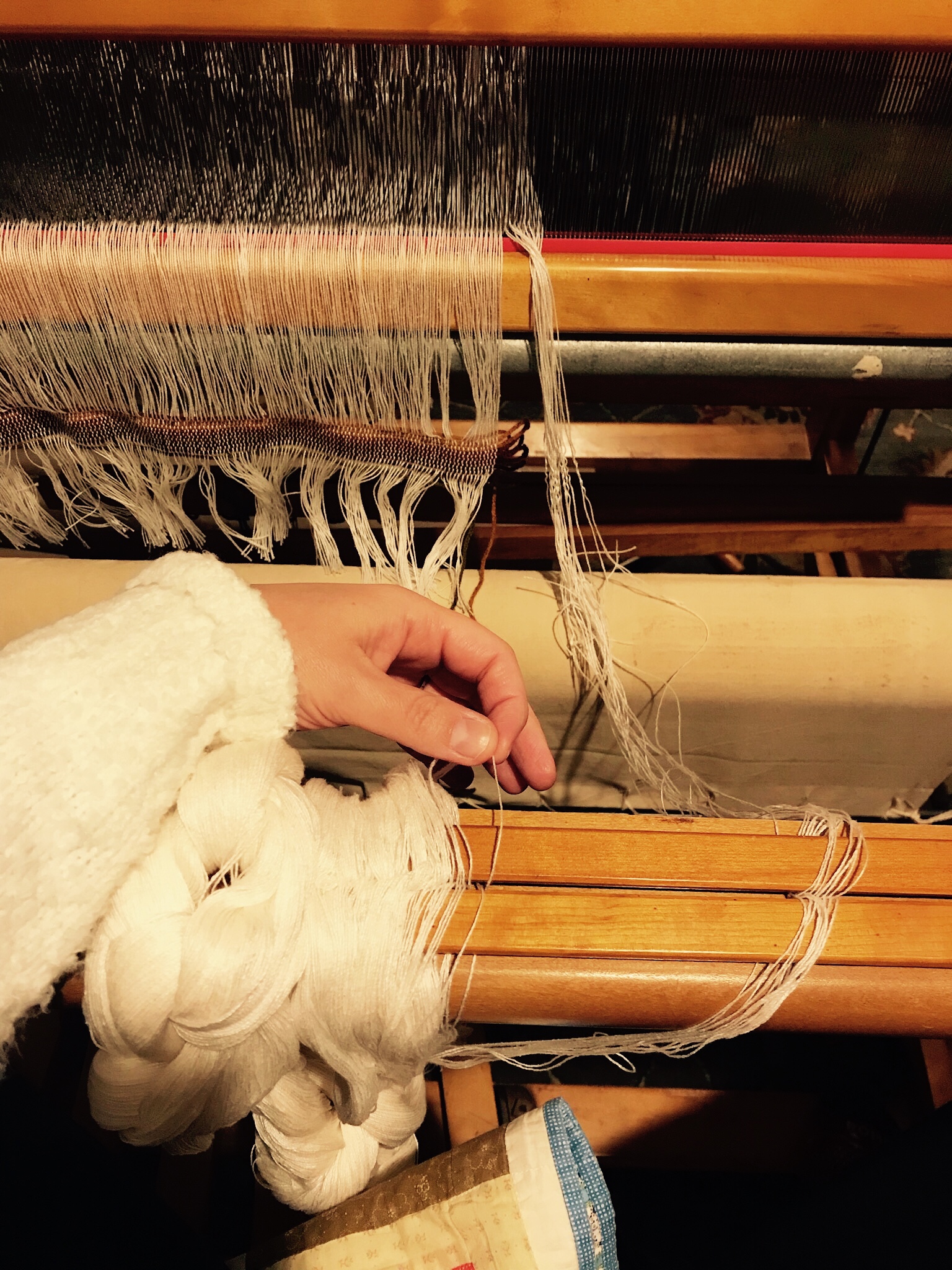 Tying a New Warp to an Old Warp in 7 Steps – Midwest Weaving
